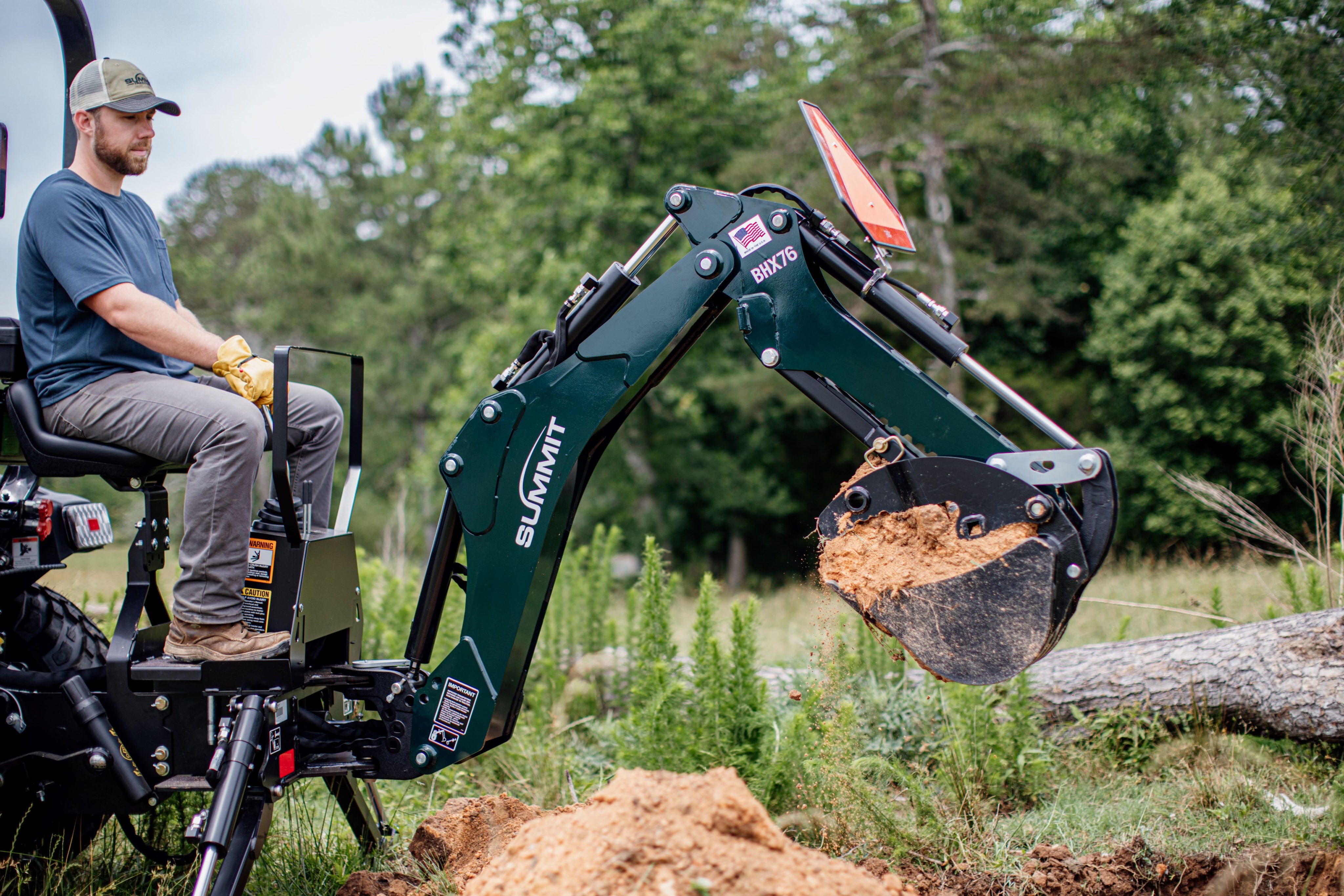 BHX76 Backhoe – Summit Tractors Attachments & Accessories