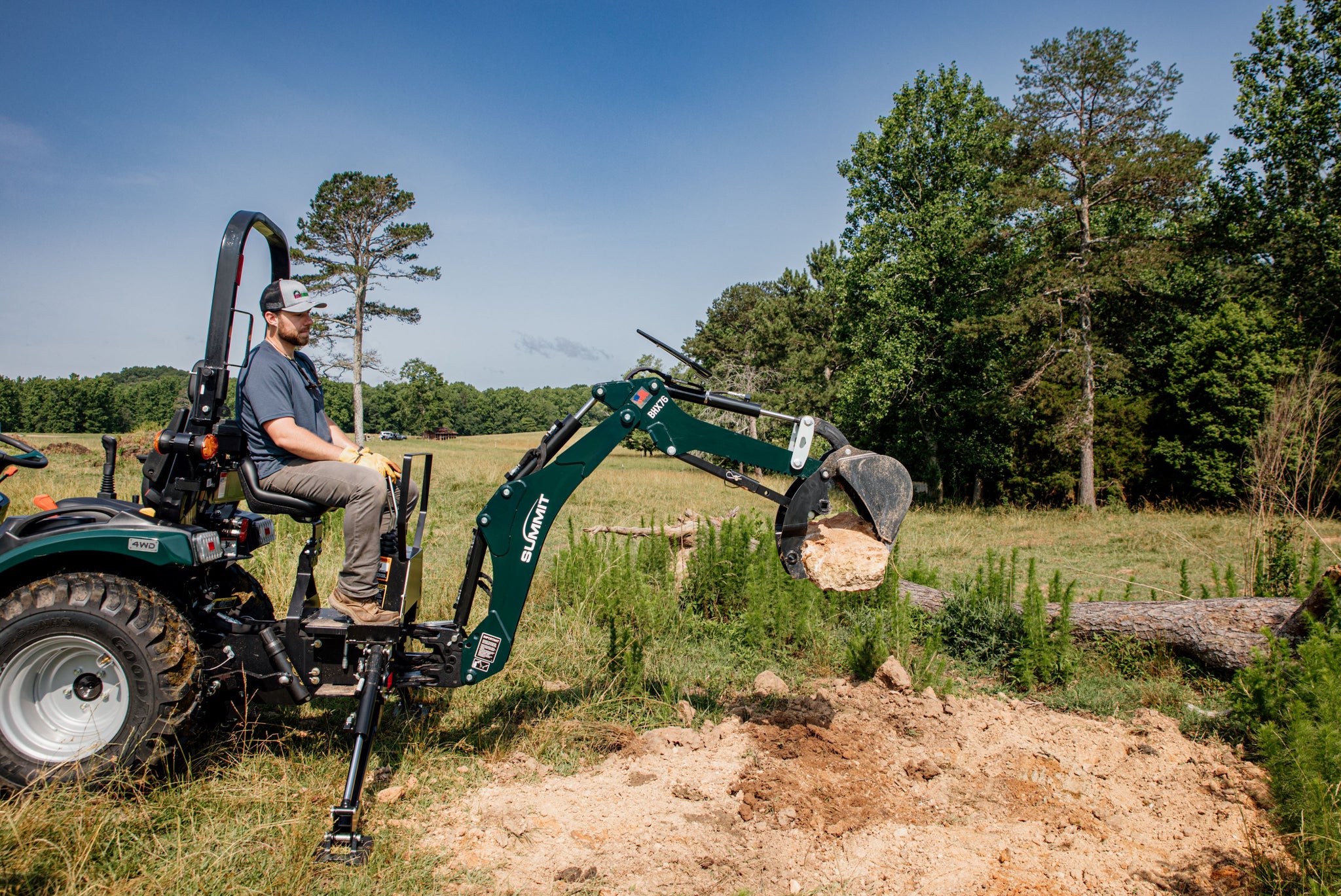 BHX76 Backhoe – Summit Tractors Attachments & Accessories